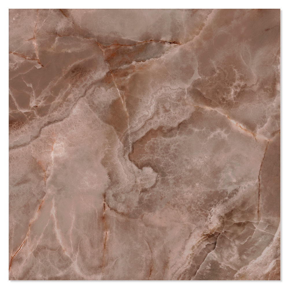 Marmor Klinker Lux Cirrus Brun Polerad 120x120 cm | Hill Ceramic®